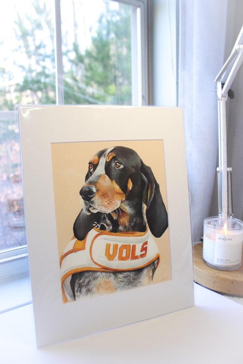 Licensed Tennessee Vols Smokey Art Print University of - Etsy