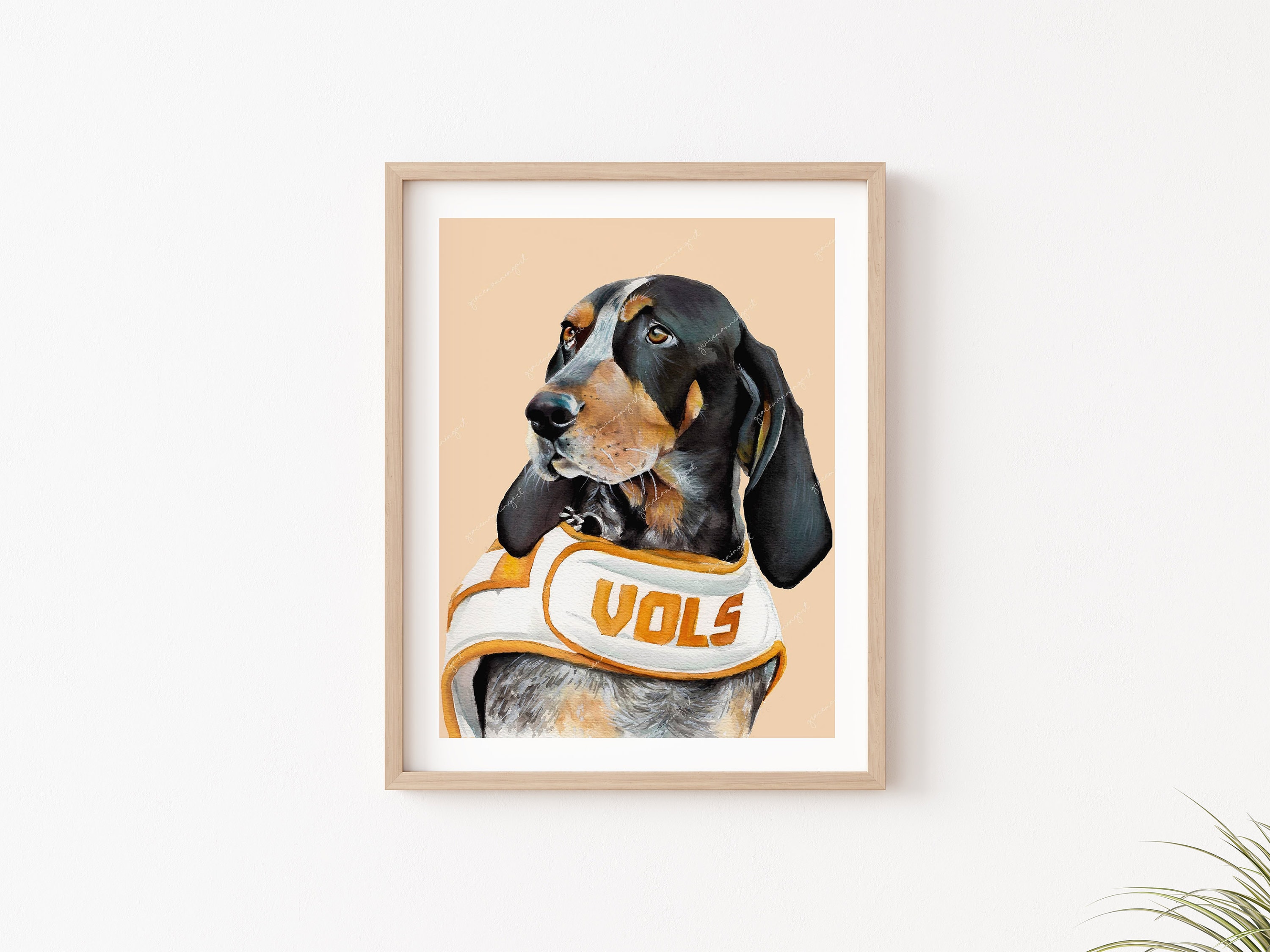 Licensed Tennessee Vols Smokey Art Print | University of Tennessee ...