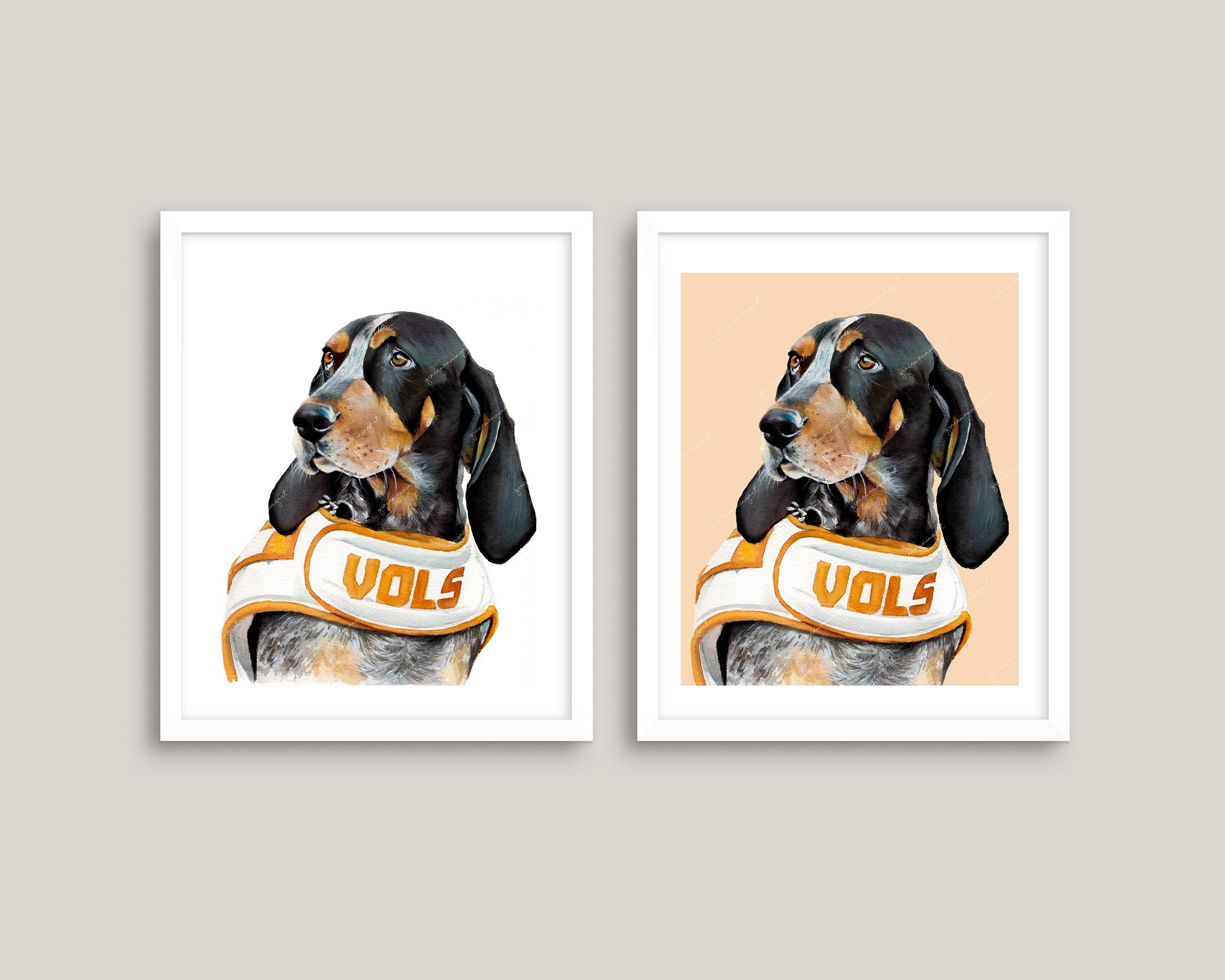 Licensed Tennessee Vols Smokey Art Print University of | Etsy