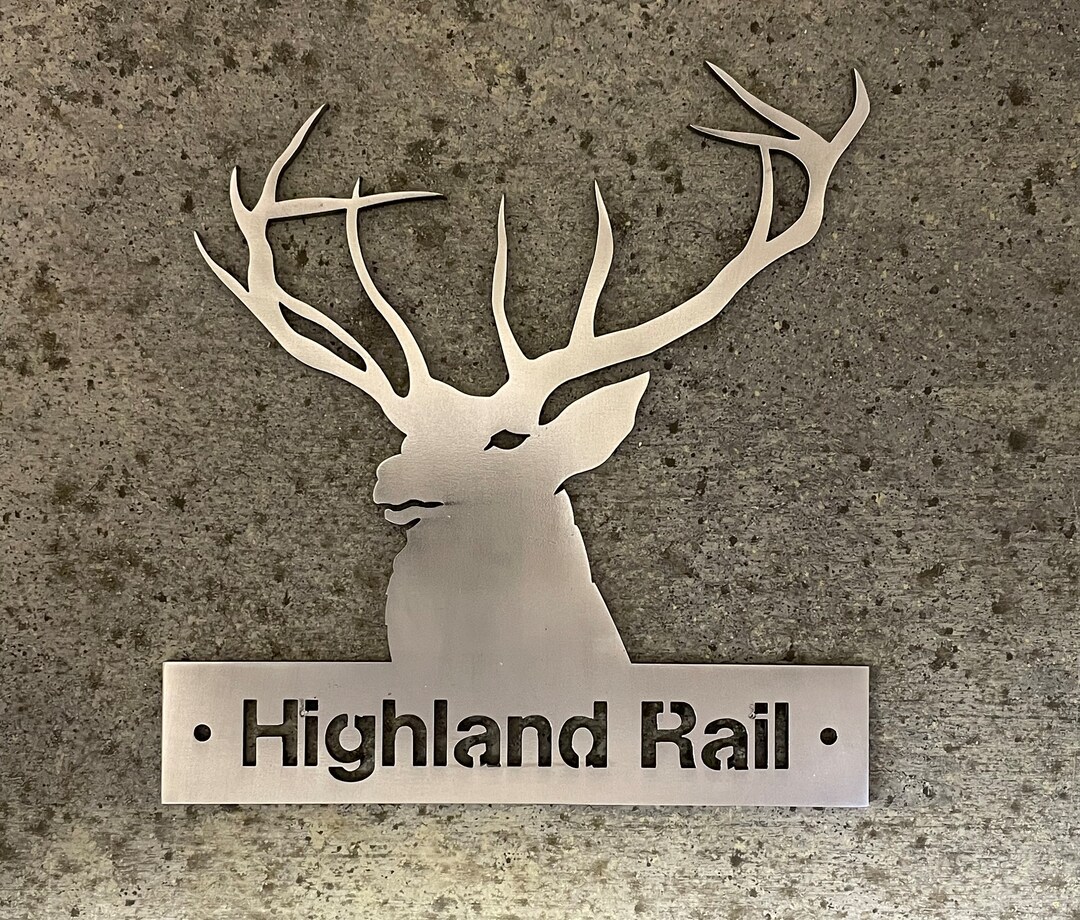 Highland Rail British Railway Replica Sign for Model Rail Enthusiast ...