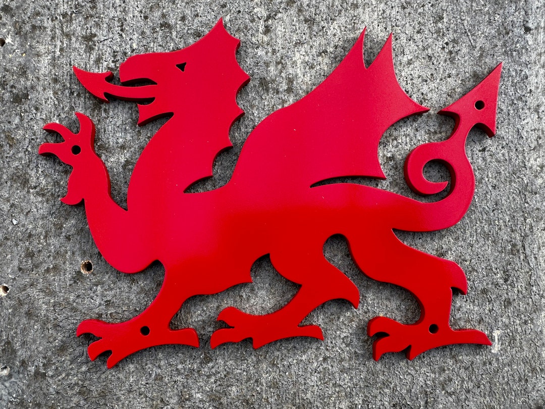 Red Welsh Dragon Wall Sign - Etsy
