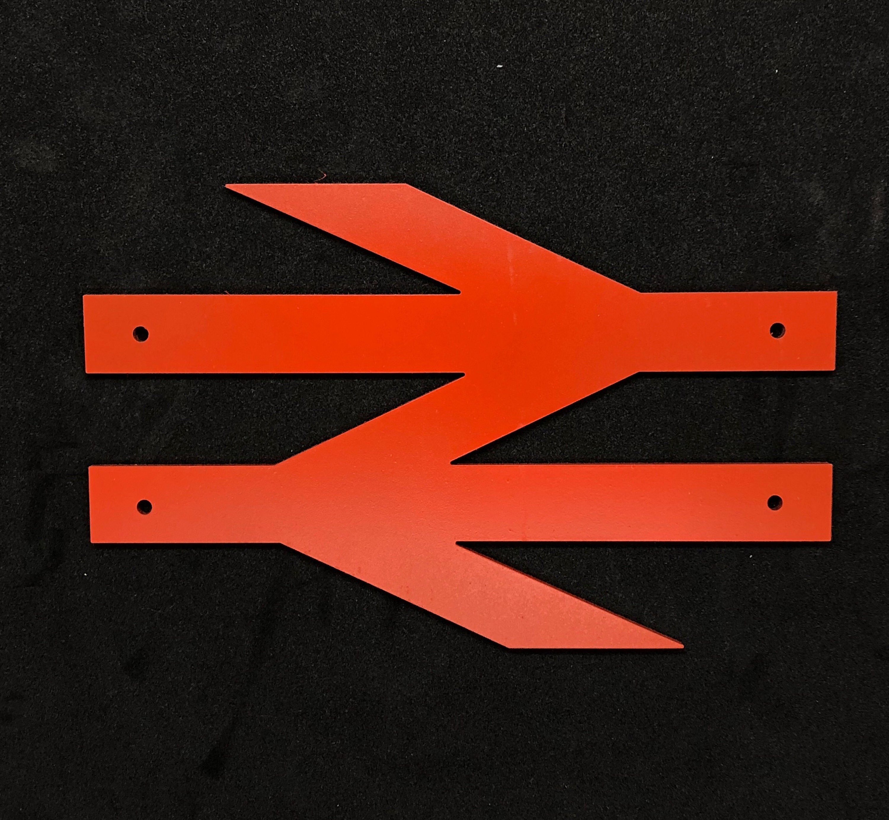 British Rail BR Double Arrows Replica Locomotive Sign in BR Red for ...