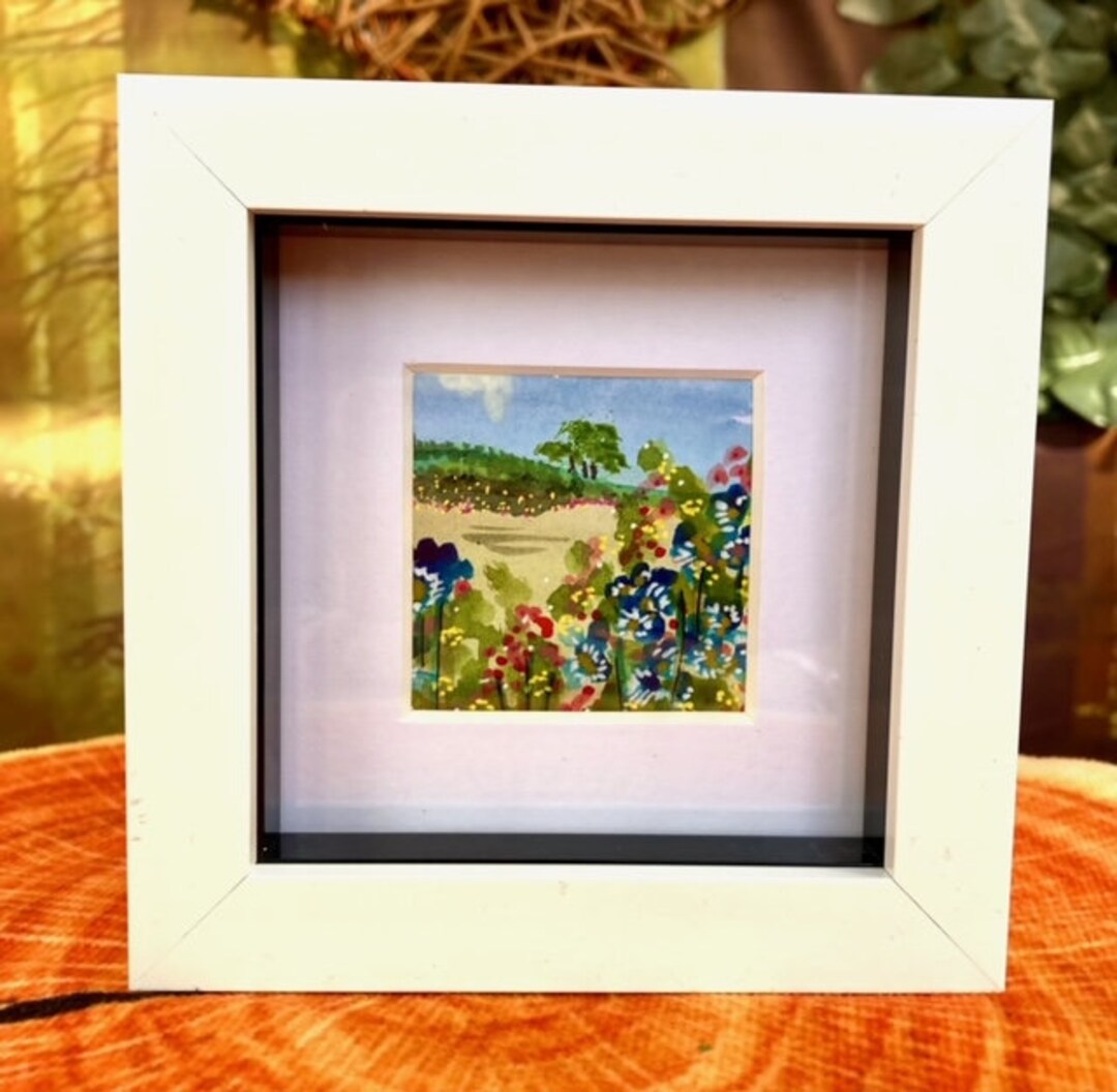 Original Miniature Watercolour Painting in Frame - Etsy