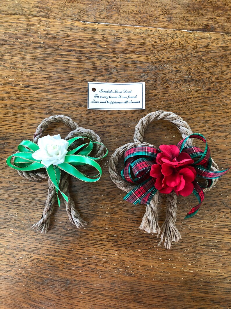 Pair of Swedish Love Knot Ornaments - Etsy