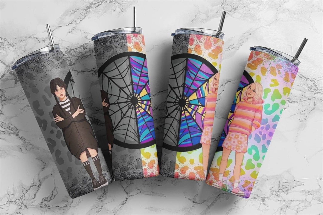 Wednesday 20 Oz Sublimination Tumbler, Skinny Tumbler, Nevermore ...