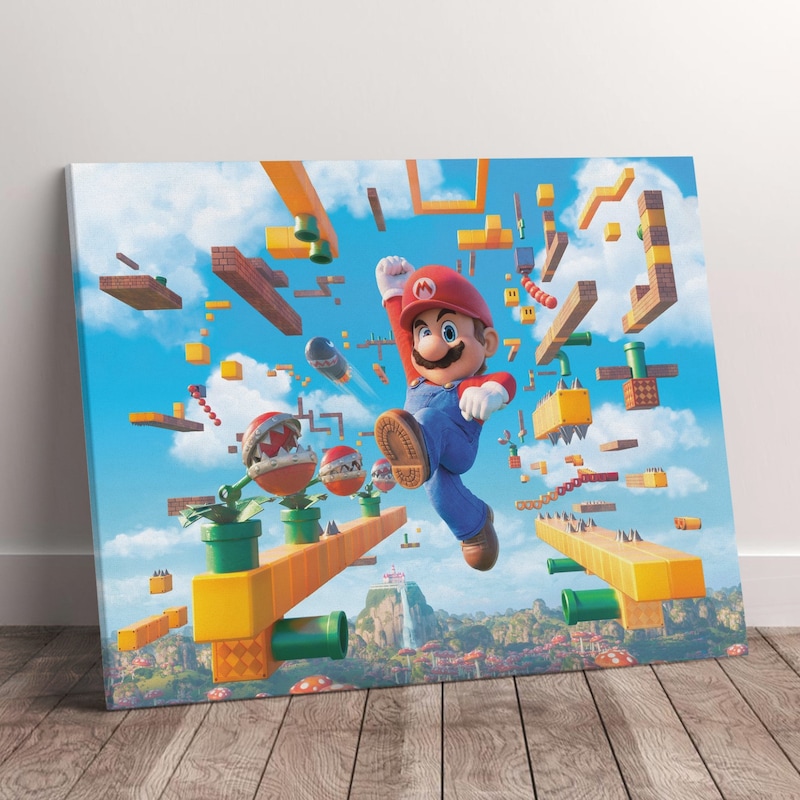 Super Mario Bros Painting - Etsy