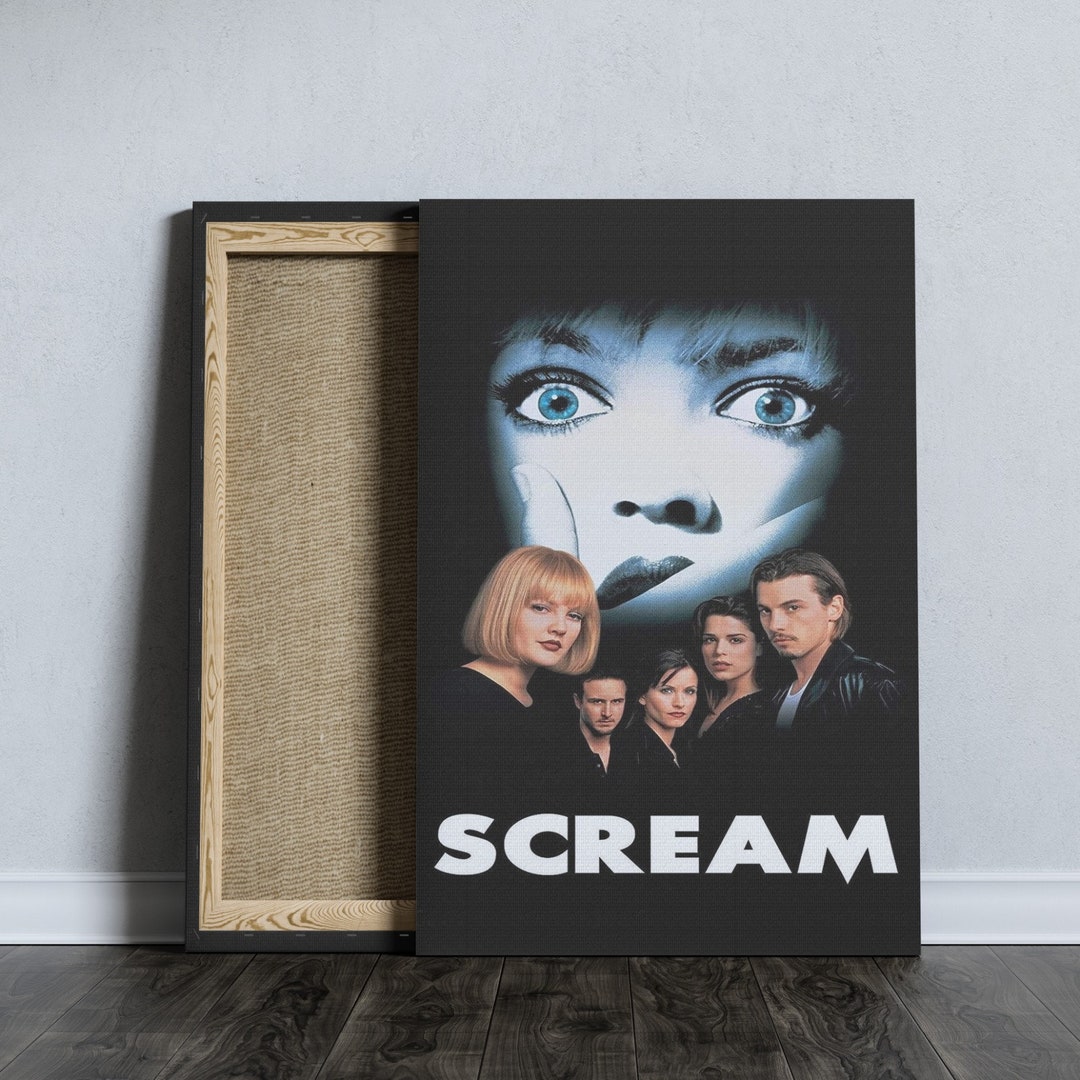 Scream 1996 Movie Poster Canvas Wall Art Ready to Hang Canvas Man Cave ...