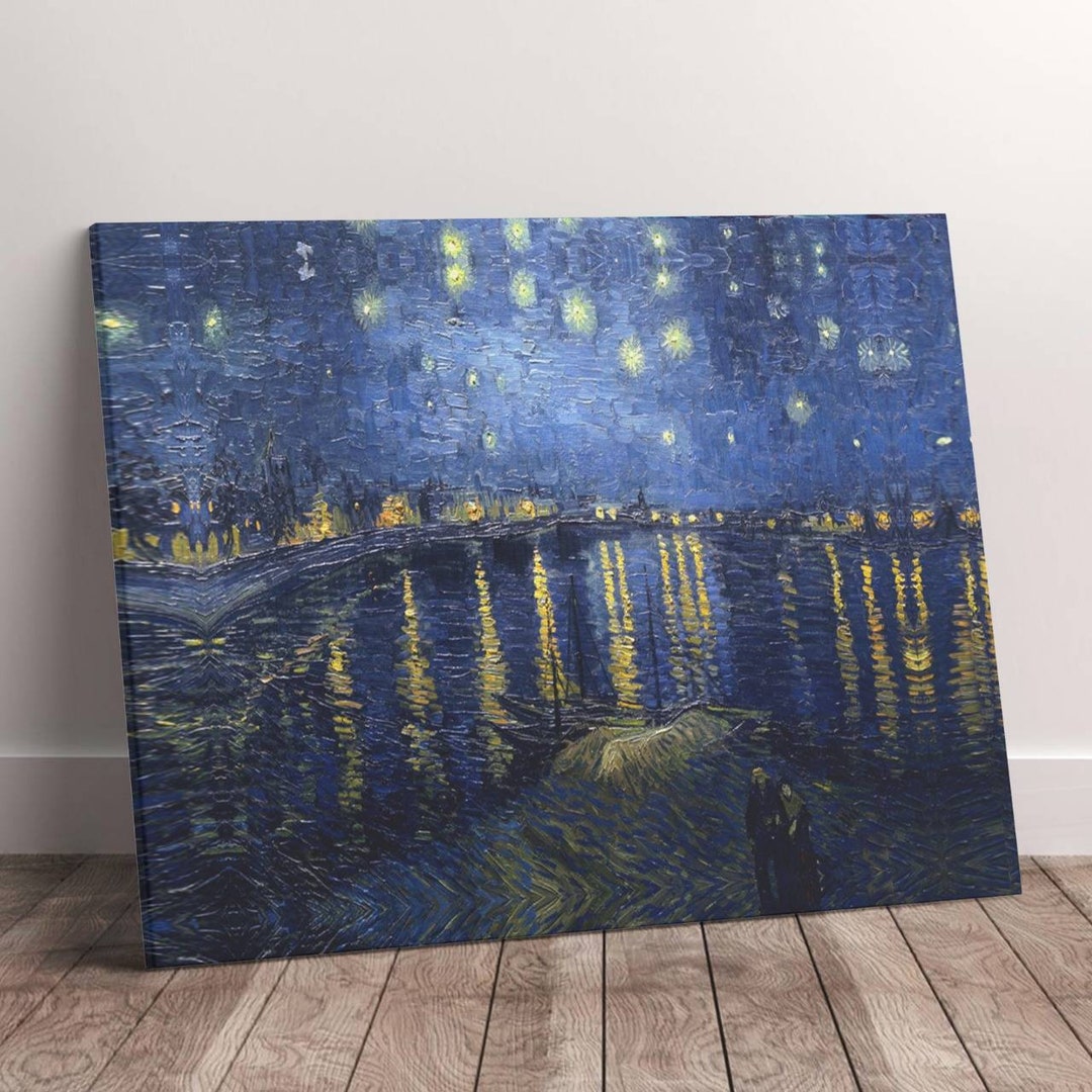 Starry Night Reproduction Canvas Wall Art Canvas Wall Art Ready to Hang ...