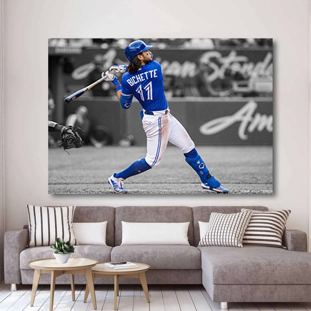 Bo Bichette Poster, Toronto Blue Jays, Baseball Canvas, Sports Canvas ...