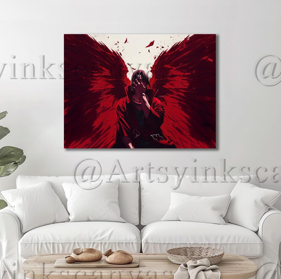 Itachi Uchiha, Anime Poster, Anime Art, Canvas Decor, Anime Wall Decor ...