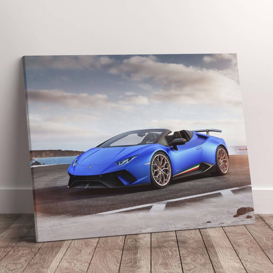 Lamborghini, Canvas Wall Art Ready to Hang, Canvas Man Cave Art, Home ...