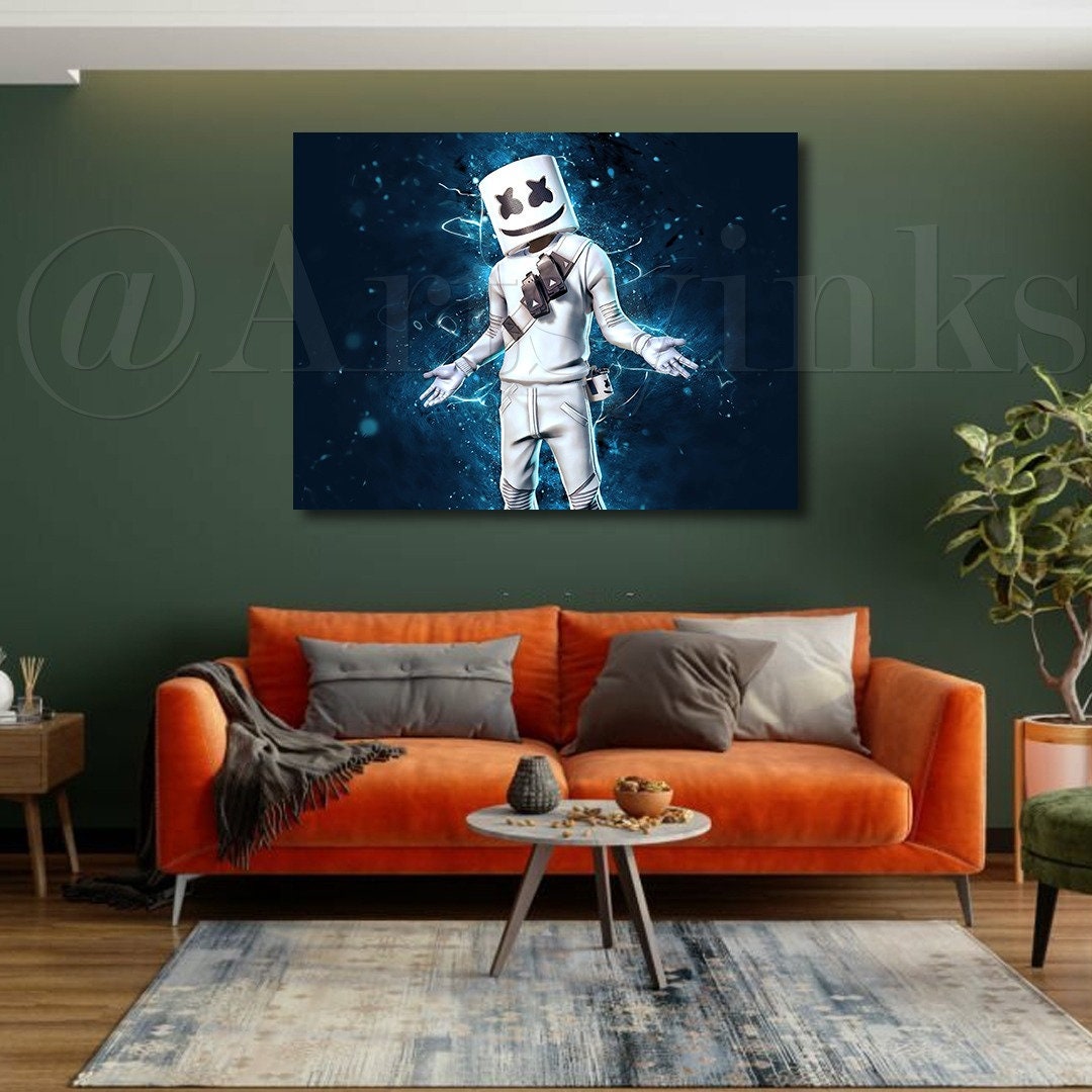 DJ Marshmello,rapper Wall Art,rapper Canvas,rapper Prints,rapper Poster ...