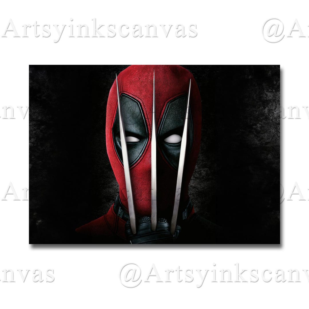 Deadpool and Wolverine Fighting Together, Canvas, Ready to Hang Canvas ...