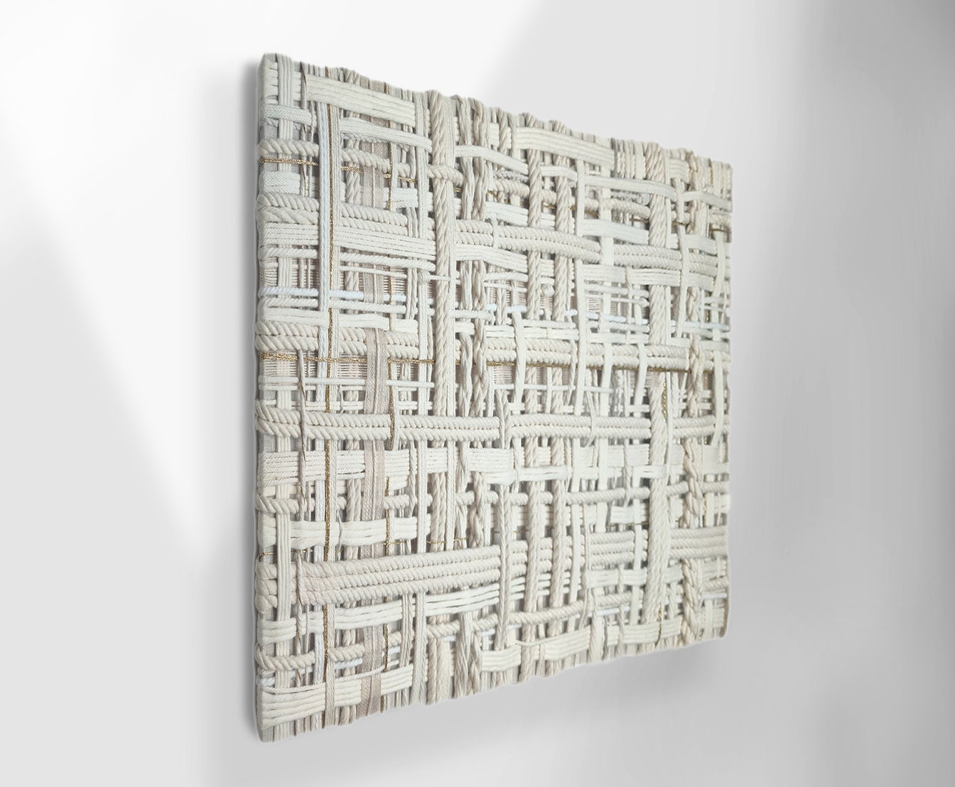 Cotton Fiber Wonderwall Panel Natural Weave Geometric Fiber - Etsy