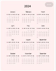 Pink and Gray Simple Floral Monthly 2024 Planner Template - Etsy