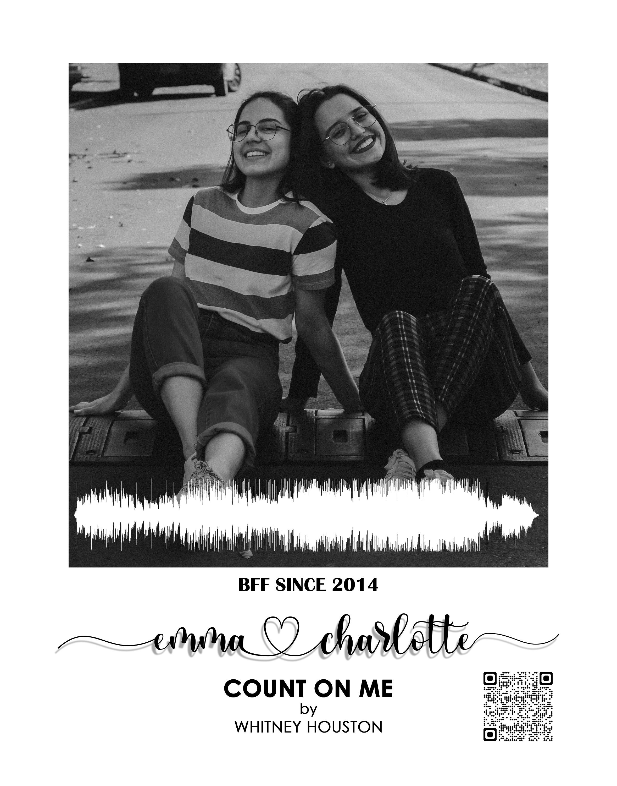 Best Friend Gifts Best Friend Soundwave QR Code Gift for | Etsy