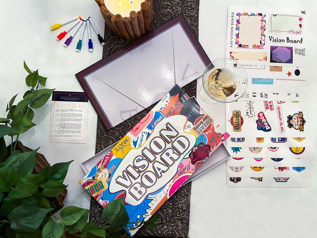 3 in 1 Foldable Vision Board Kit for Manifesting, Decorative Dry Erase ...