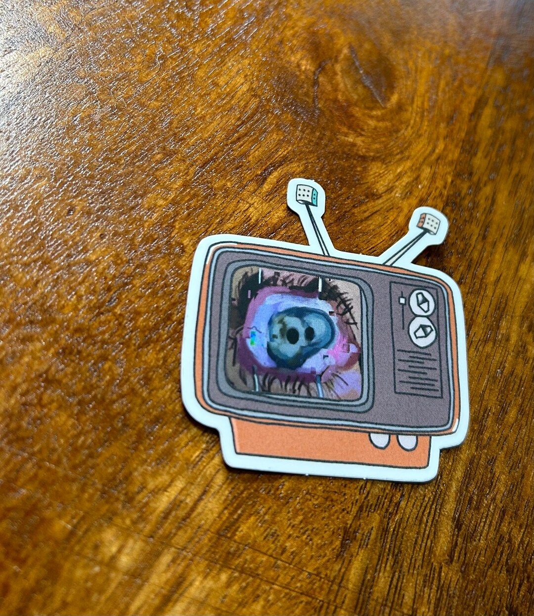 All Seeing TV Holographic Sticker - Etsy