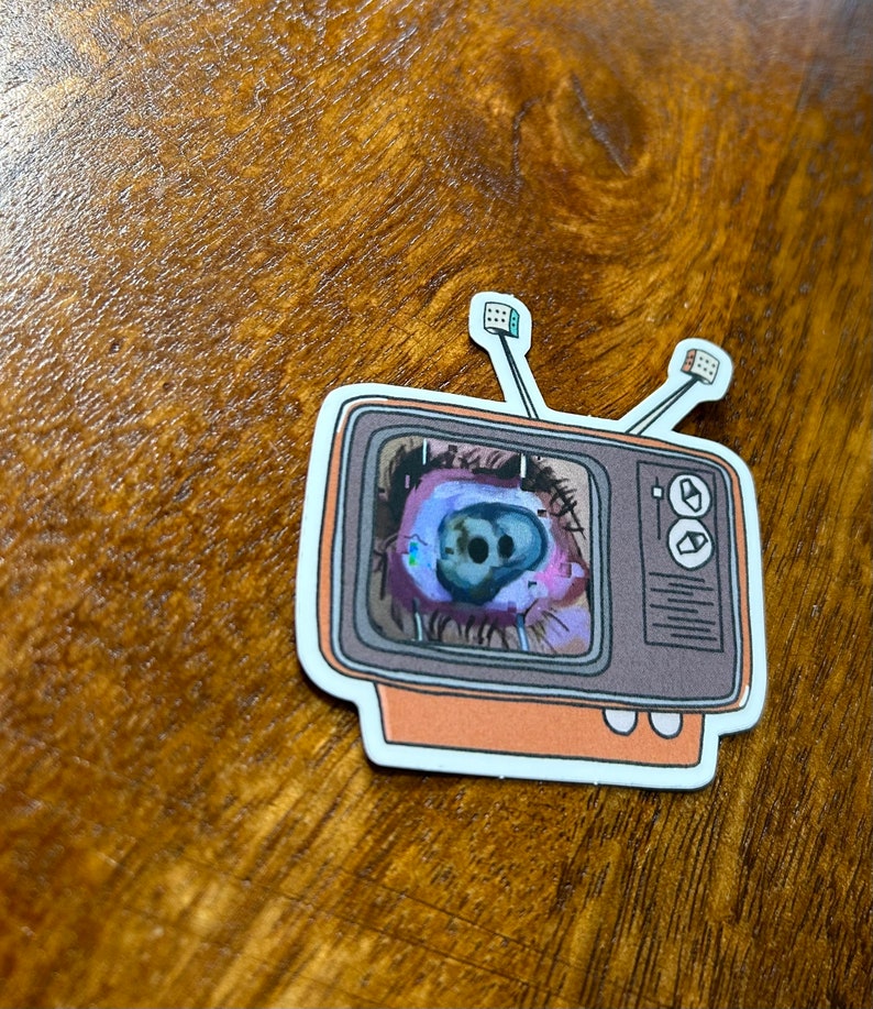 All Seeing TV Holographic Sticker - Etsy