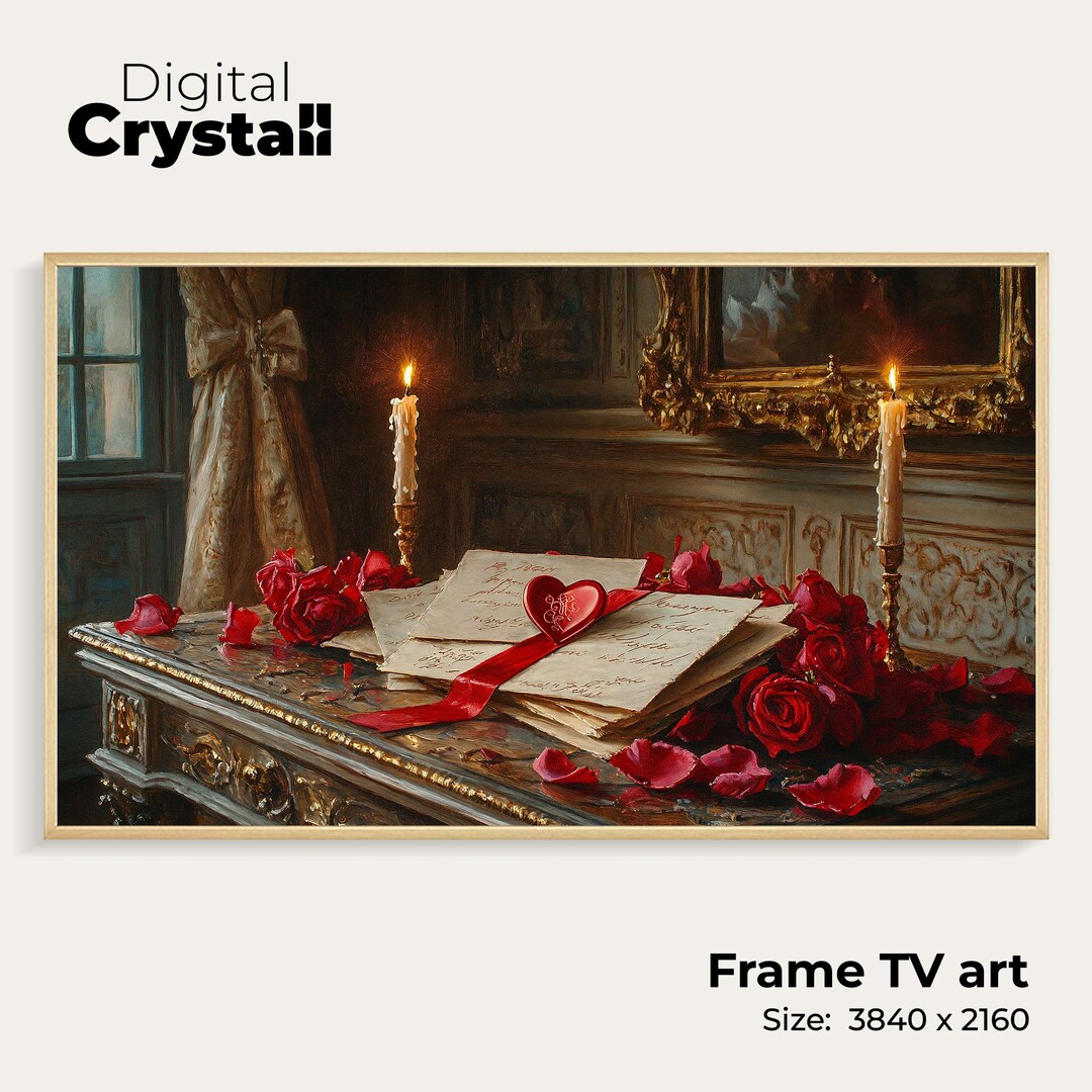 Romantic Rococo Valentine’s Day Art for Samsung Frame TV | Vintage Love ...