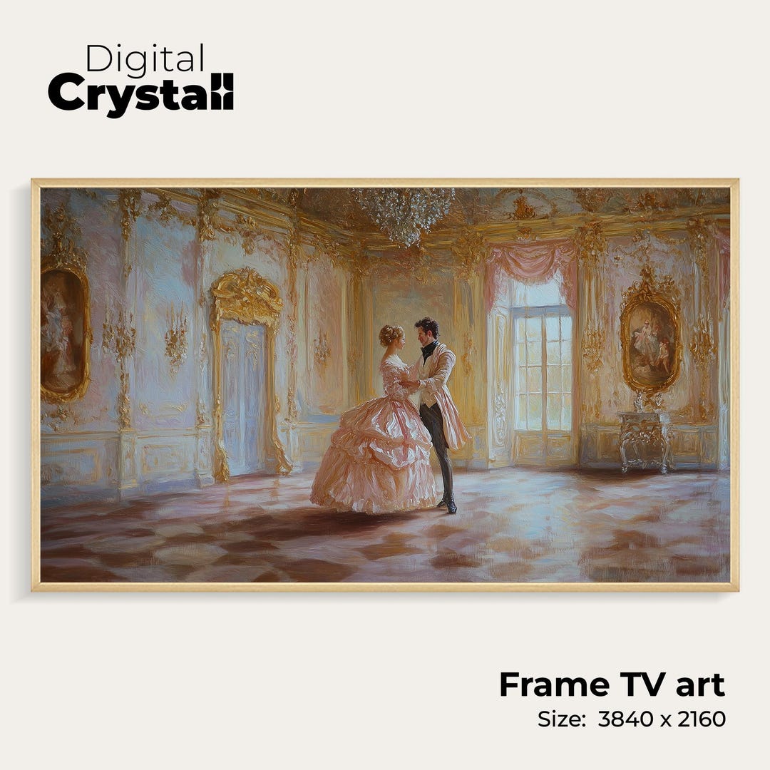 Romantic Ballroom Dance Art for Samsung Frame TV | Elegant Couple in ...