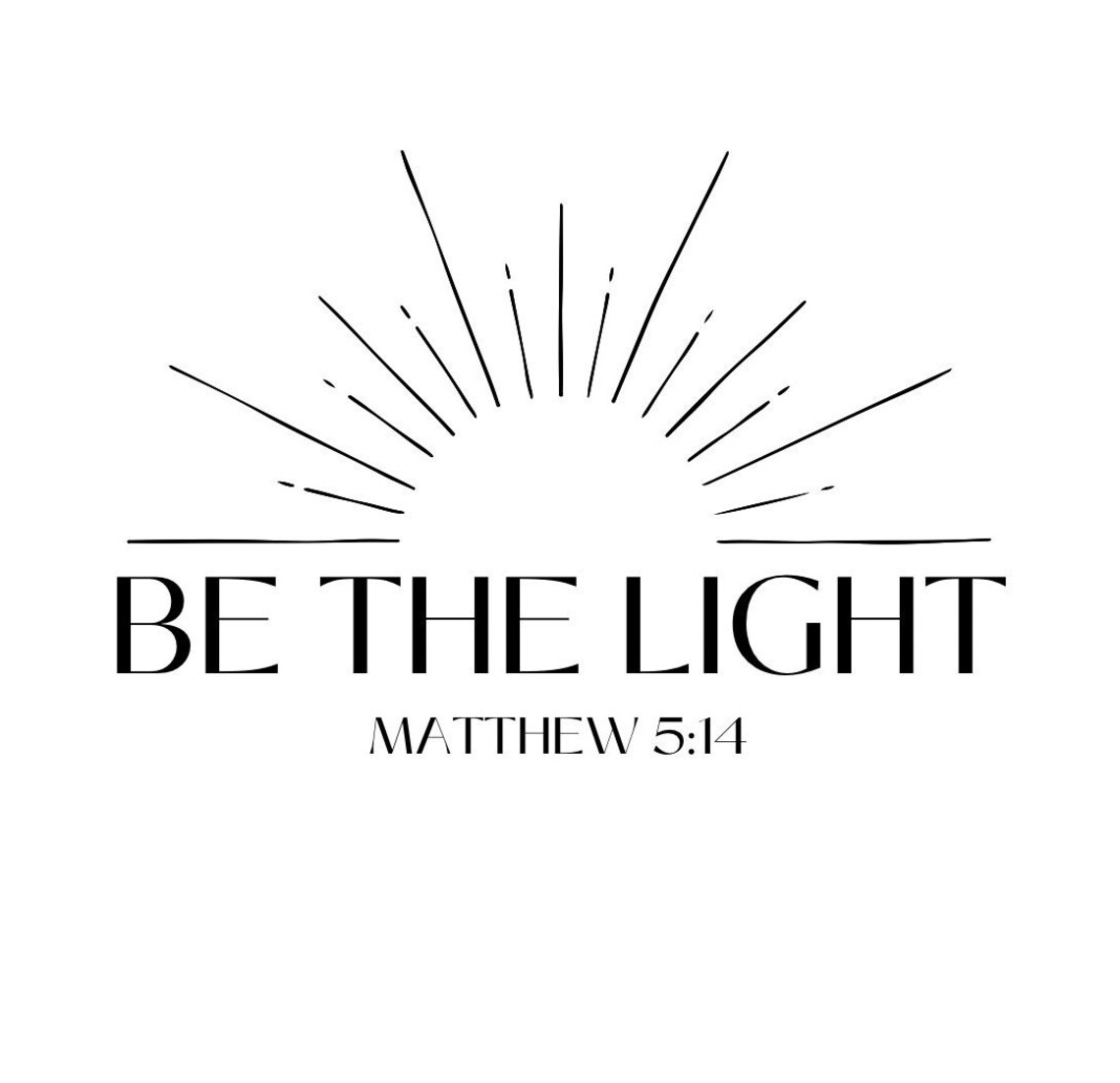 Be the Light SVG - Etsy