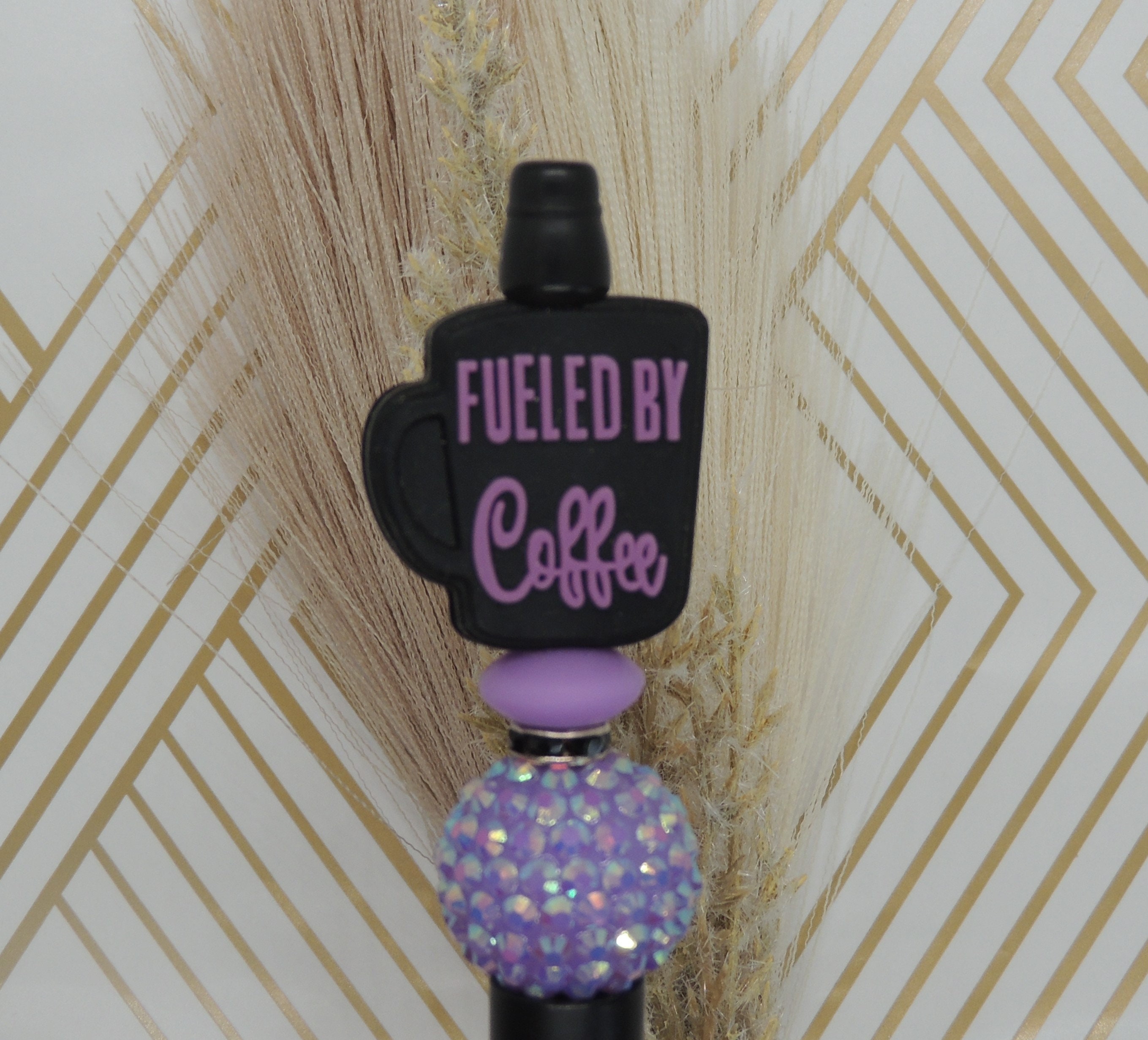 Purple Fueled by Coffee Ink Pen & Keychain Set - Etsy