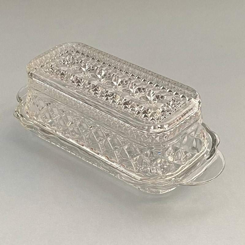 Crystal Butter Dish - Etsy