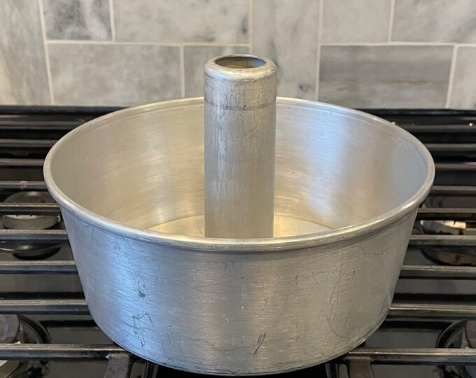 Angel Food Cake Pan Aluminum a 2 Piece Tube Cake Baking Pan Made in the ...