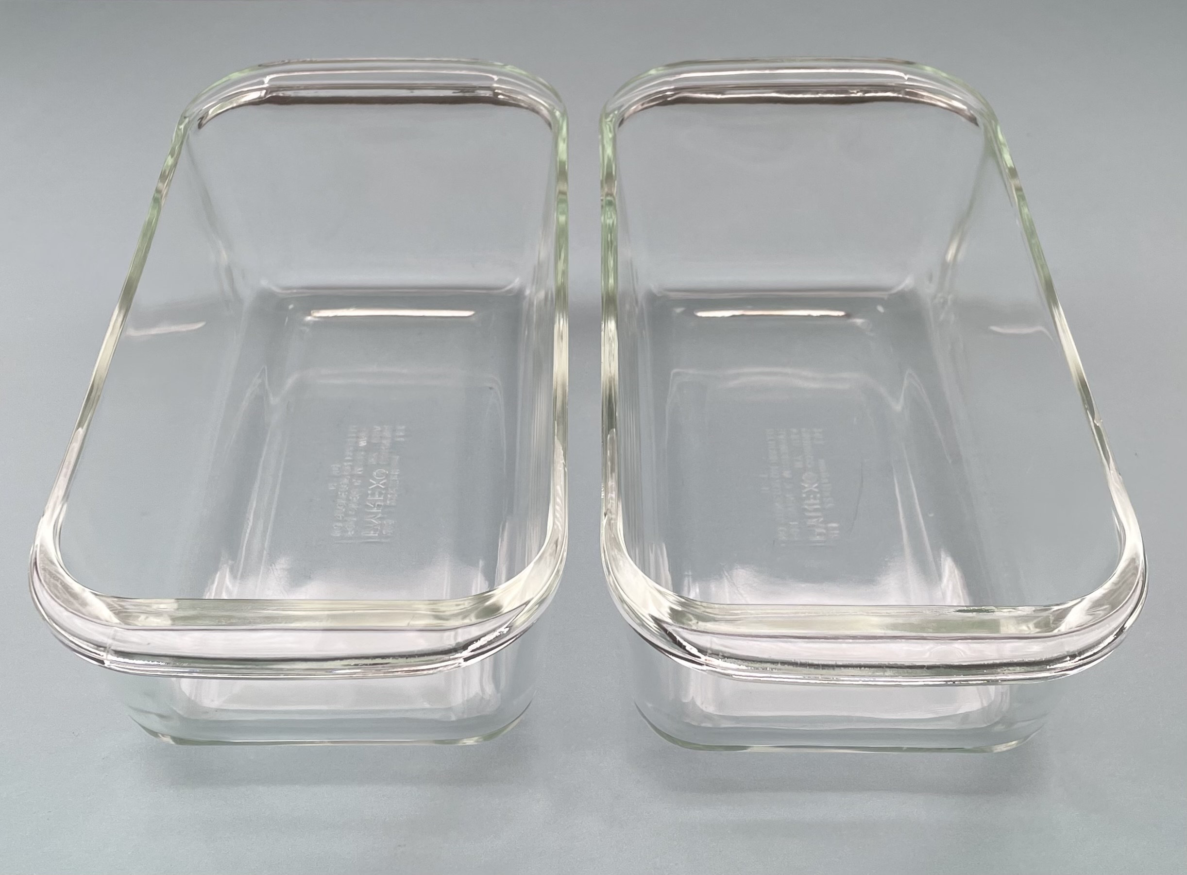 Set of 2 Vintage Pyrex 213 Clear Glass Loaf Pans With Handles - Etsy