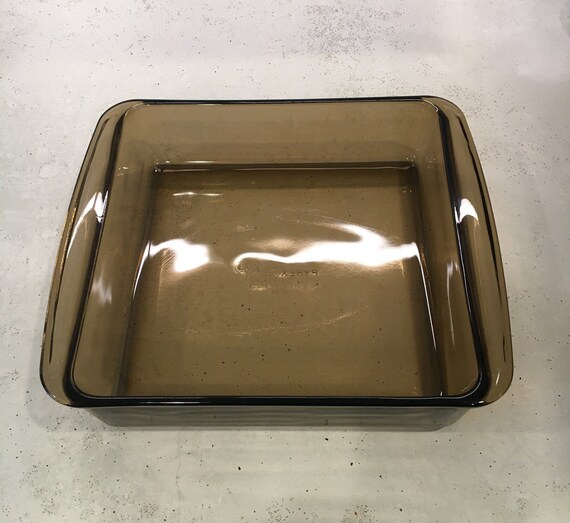Vintage Amber Pyrex Brownie Baking Dish with Handles 8 x 8 x 2 | Etsy