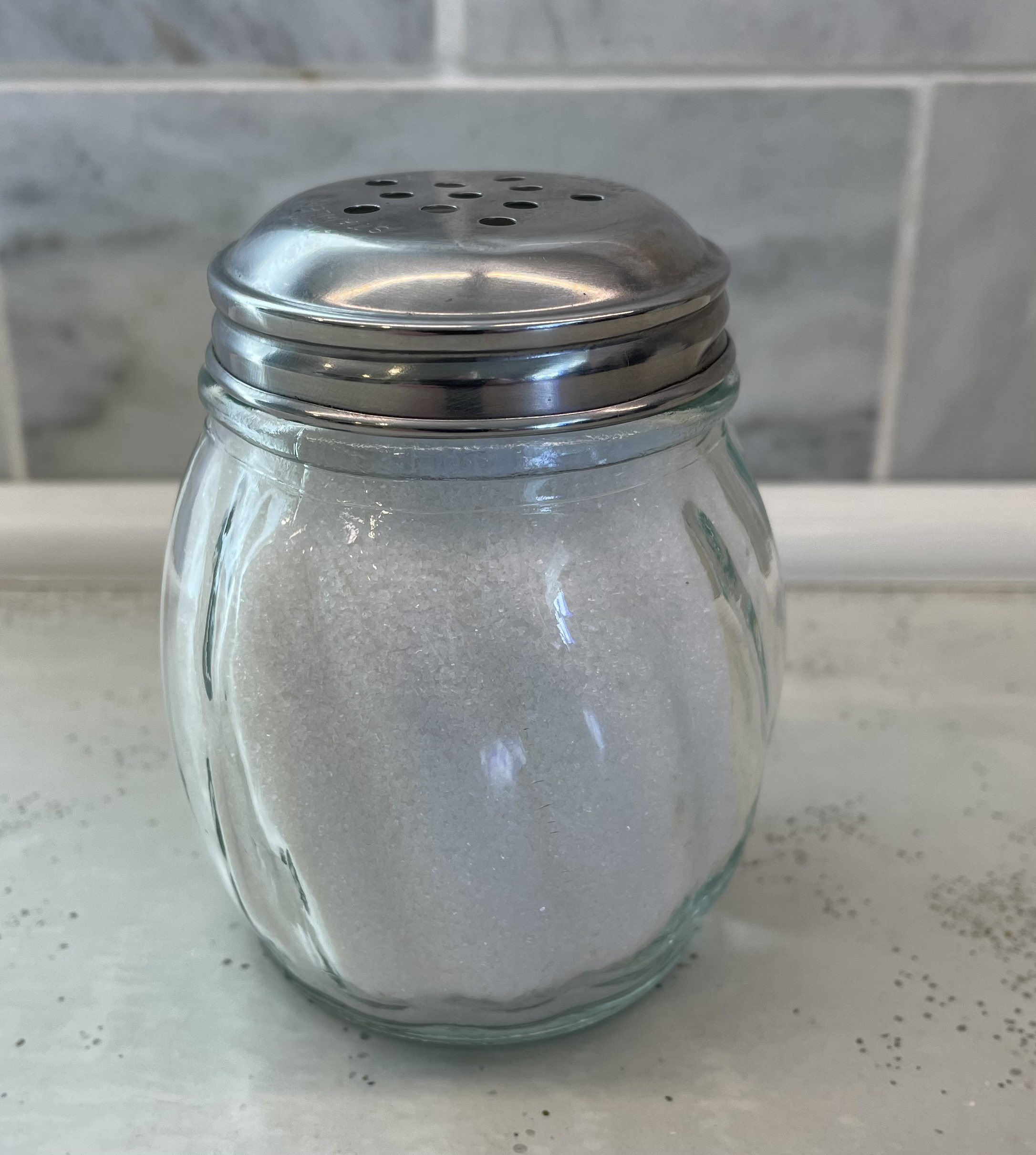 Vintage Swirled Glass Sugar Shaker With Metal Top Designed to - Etsy