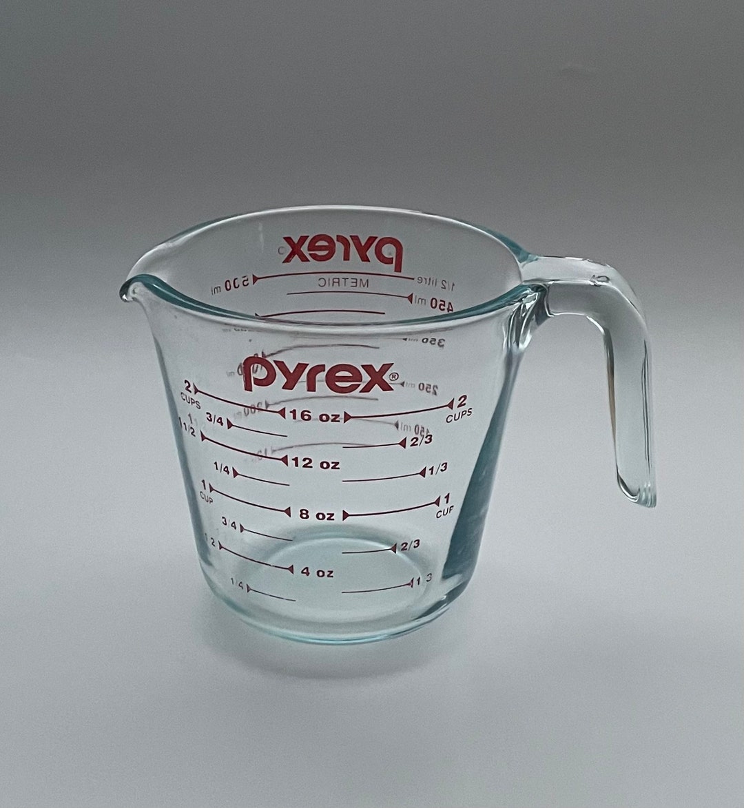 Vintage Pyrex Measuring Cup With Handle and Pour Spout 2 Cup 16 Ounce ...