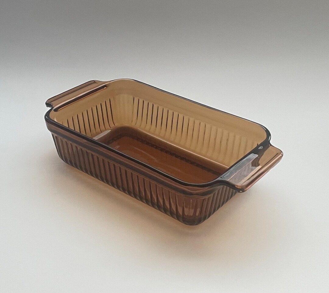 Vintage Bread Loaf Pan Anchor Hocking Amber Harvest 8 X 5 X 2 1/2 Deep ...