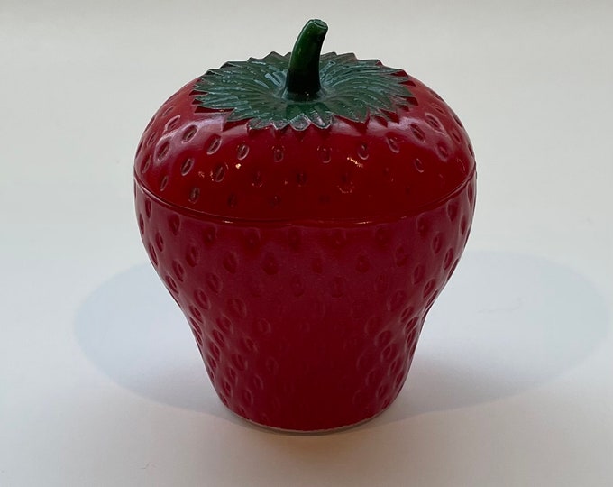Vintage Hazel Atlas Strawberry Jar for Jam, Jelly or Decor - MCM Small ...