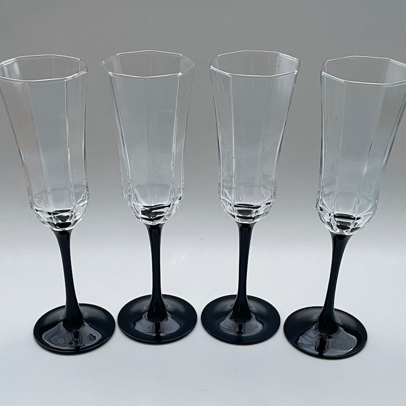 Octime Champagne Flutes - Etsy