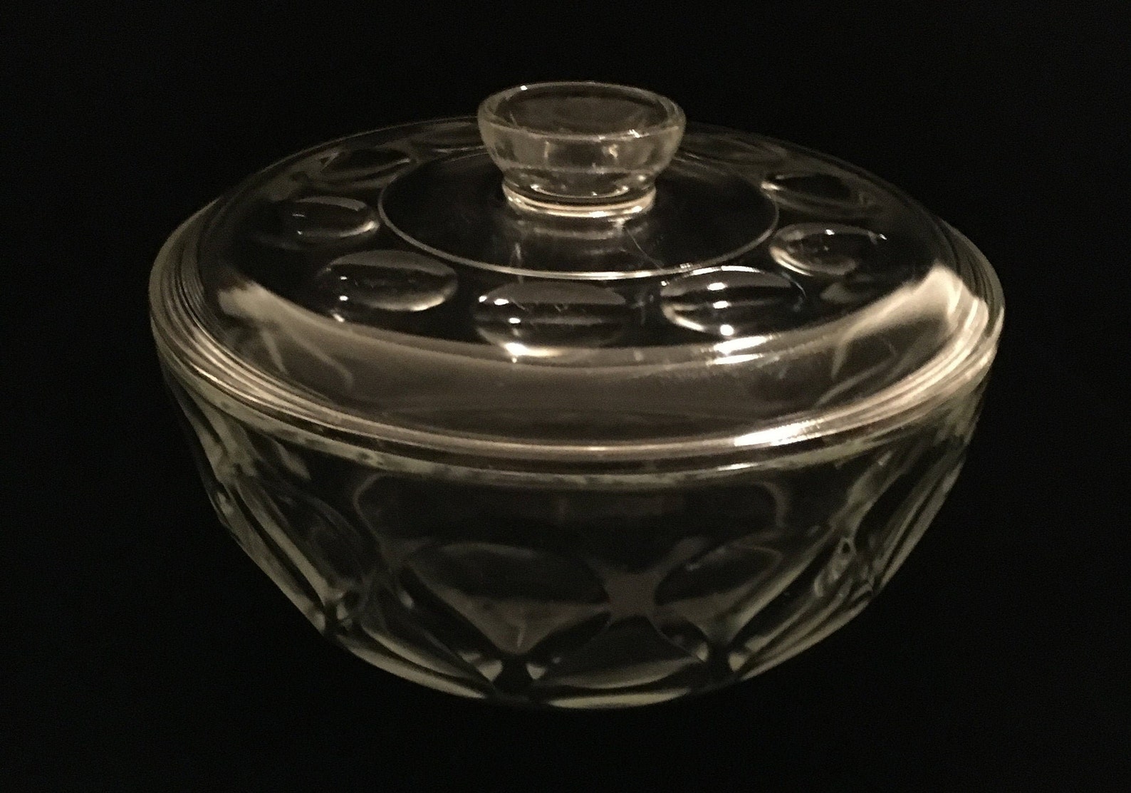 Rare Vintage Pyrex Sculpted Ovenware Clear Glass Heavy Bowl | Etsy