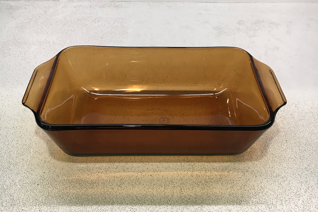Vintage Bread Loaf Pan Anchor Hocking Amber Harvest 8 1/2 X 5 X 2.5 ...