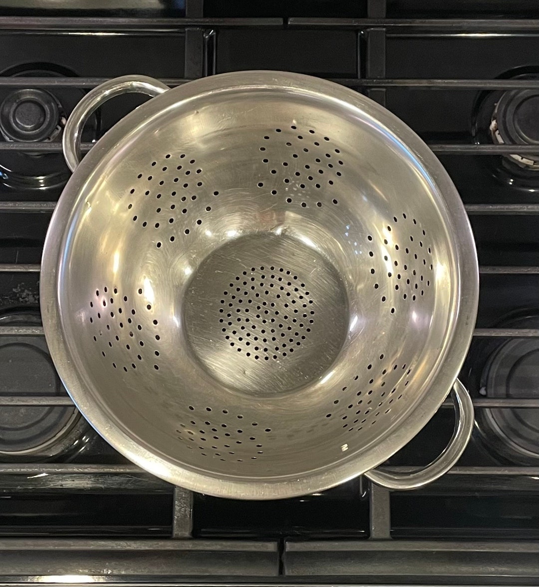 Vintage Colander With Scroll Pattern Draining Holes 11 X - Etsy