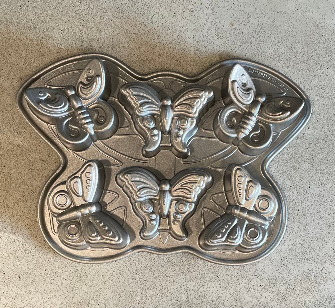 Vintage Nordic Ware Butterfly Cakelet Baking Pan Heavy Cast - Etsy