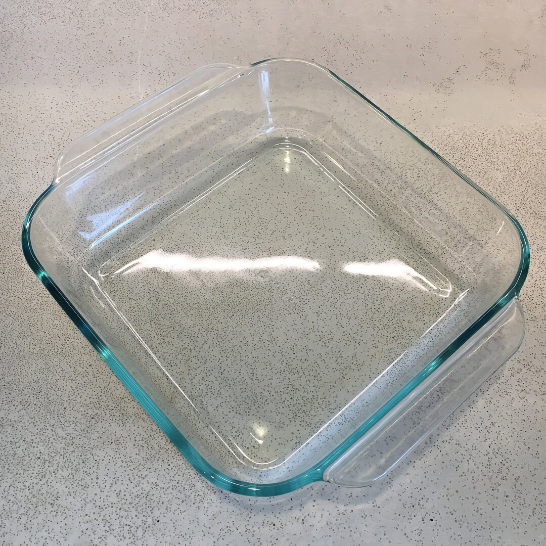 Vintage Pyrex 222 Brownie Baking Dish - 8 X 8 With Handles - 8 X 8 X 2 ...