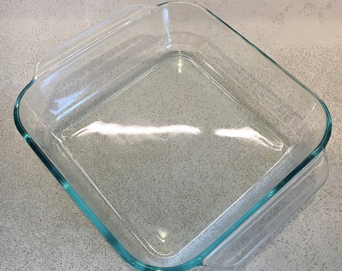 Vintage Pyrex 222 Brownie Baking Dish - 8 X 8 With Handles - 8 X 8 X 2 ...