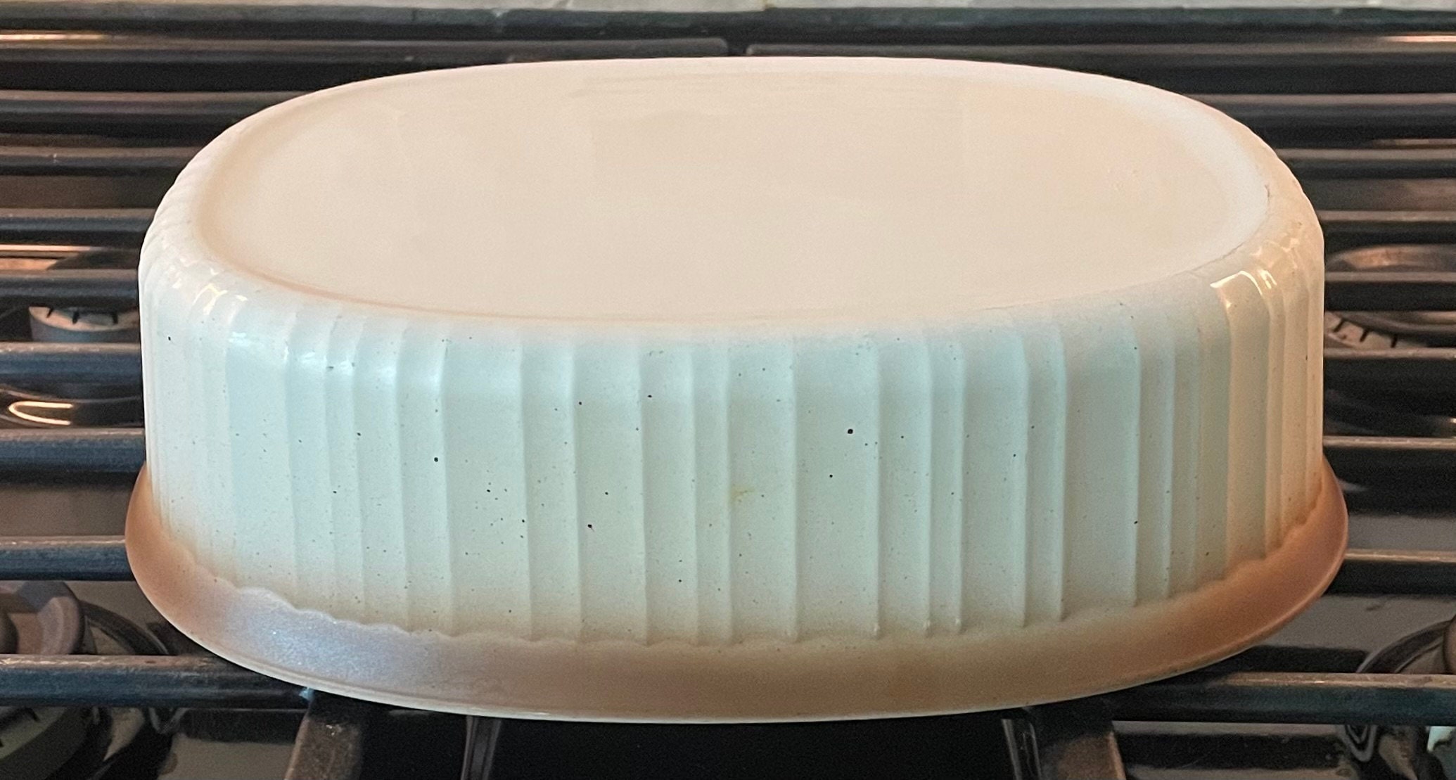 Vintage Corning Ware French Bisque Oval Casserole: 2.8 Quart Pyroceram ...