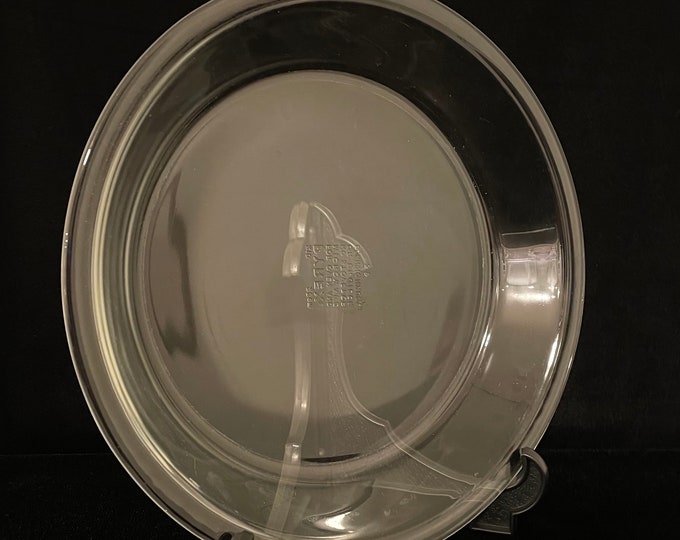 Rare Deep Dish Vintage Pyrex Clear Glass Pie Baking Dish 11 Inch 1 3/4 ...