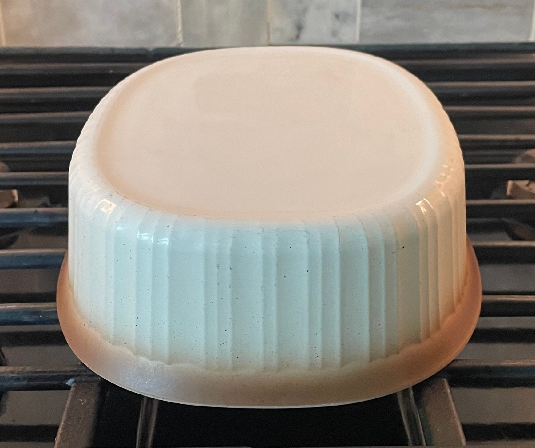 Vintage Corning Ware French Bisque Oval Casserole: 2.8 Quart Pyroceram ...