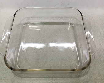 Vintage Pyrex 222 Brownie Baking Dish 8 X 8 With Handles 8 X 8 X 2 ...