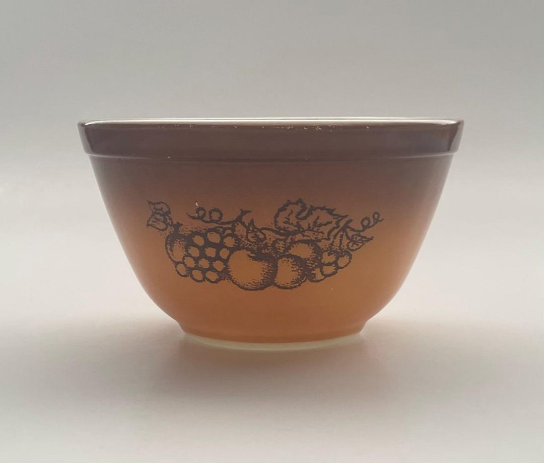 Vintage Pyrex Old Orchard Mixing Bowl Pyrex Number 401 1.5 Pint 750 Ml ...