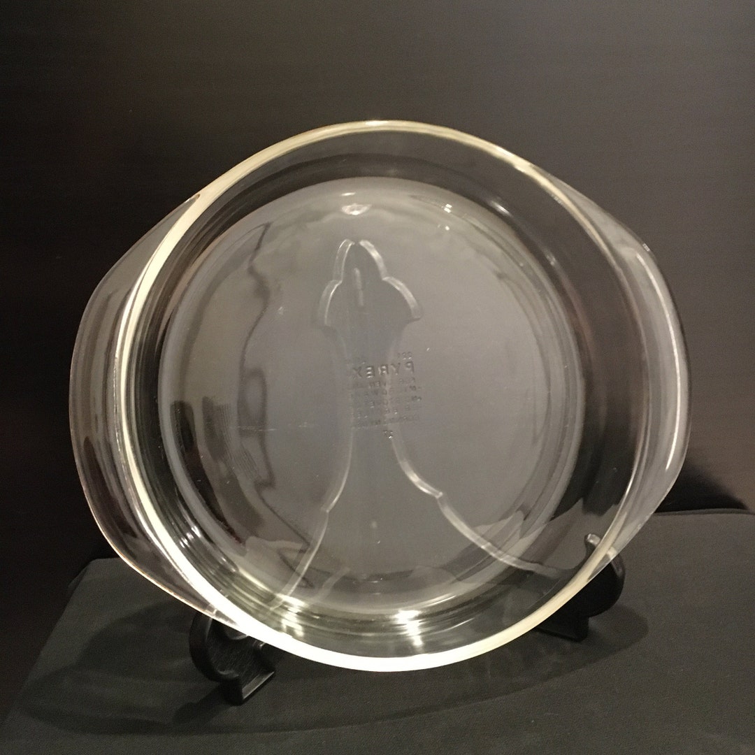 Vintage PYREX Clear Glass Cake Baking Dish PYREX 221 Round Cake Pan 8 1 ...
