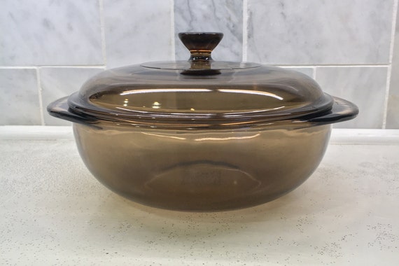 1.5 Quart Vintage Pyrex Amber Brown Fireside Brown Pyrex - Etsy