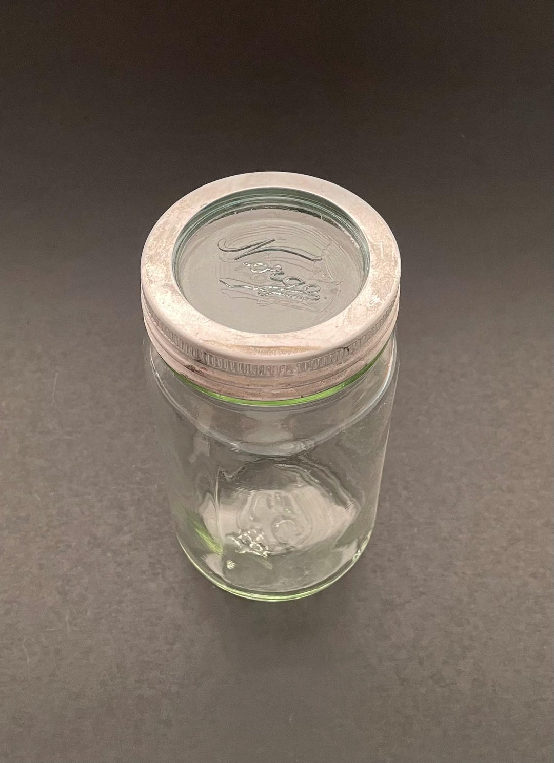 Vintage Norge Canning Jar With Glass Lid Metal Band 1 Quart Made in ...